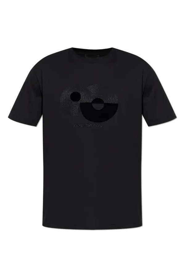 Emporio Armani T-shirt With Logo - Black