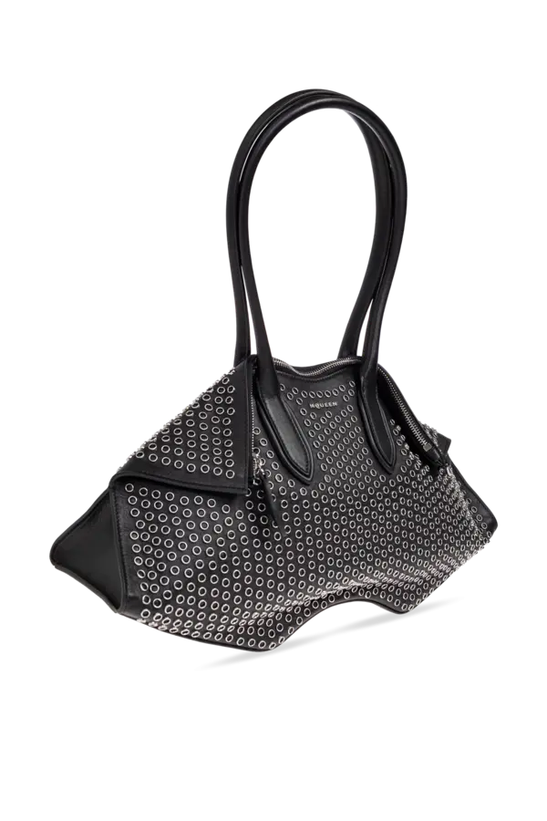 Alexander McQueen Manta Handbag - Black