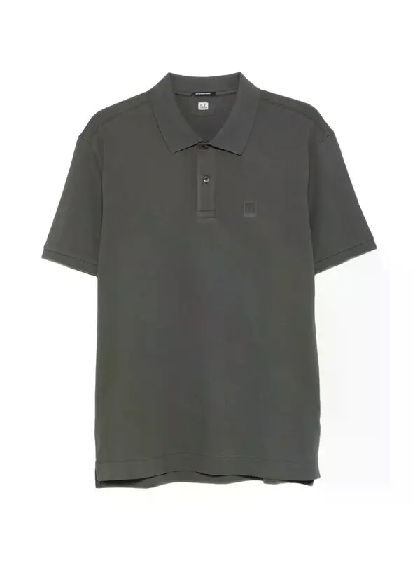 C.P. COMPANY Logo-patch Polo Shirt