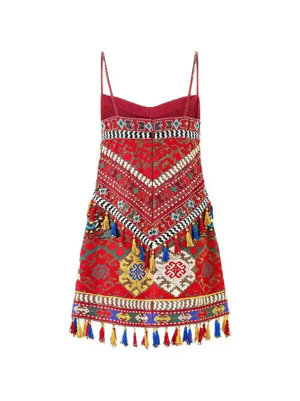 Camilla Tassel-detail Mini Dress