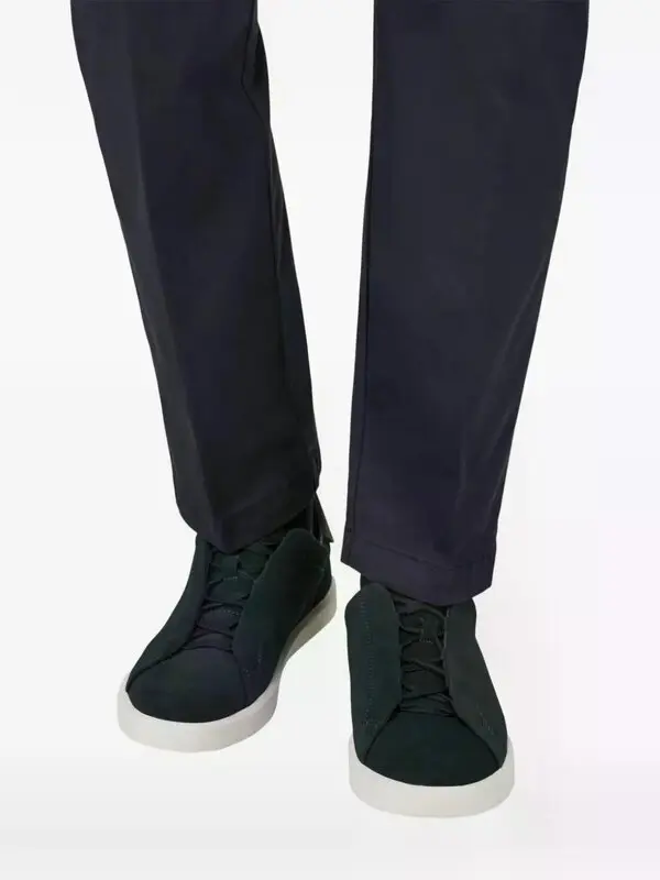 Boggi Milano Suede Lace-up Sneakers - Blue