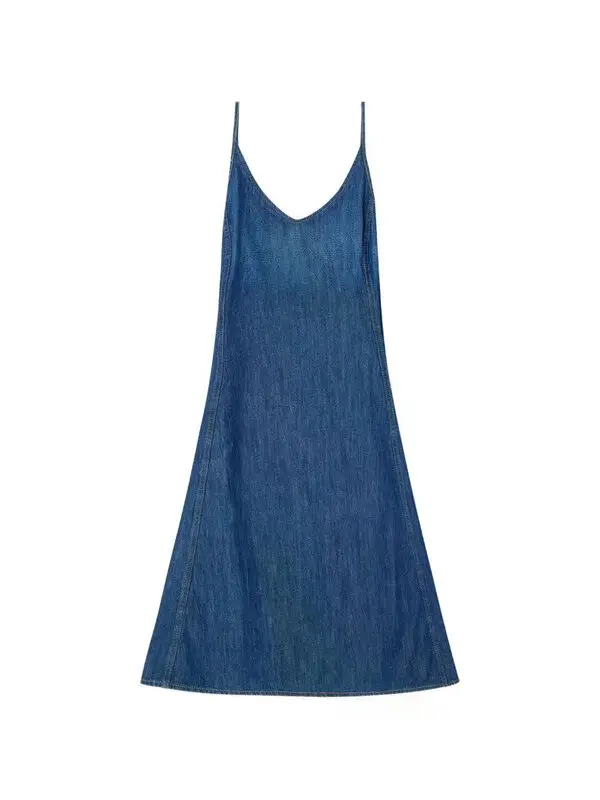 DIESEL® Midi De-beld-d Dress - Blue
