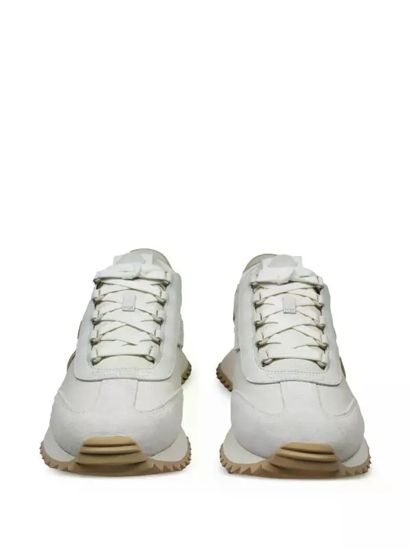 Moncler Pacey 2 Logo Leather Sneakers - Grey