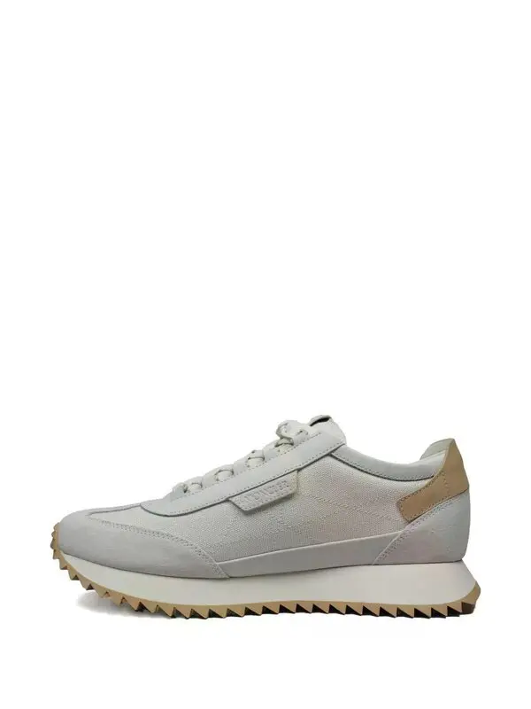 Moncler Pacey 2 Logo Leather Sneakers - Grey