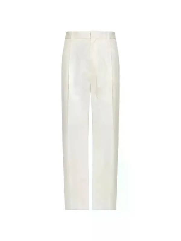Dsquared2 Logo Plaque Cotton Twill Trousers