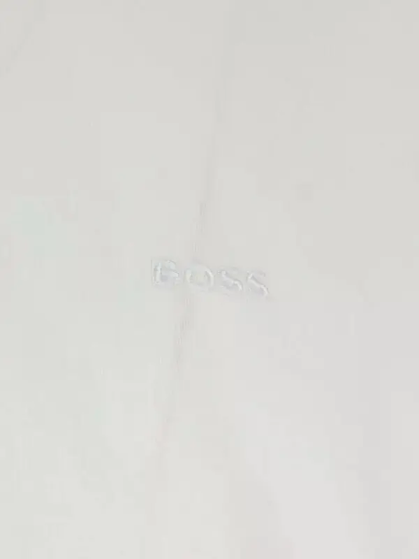 BOSS Logo-embroidered T-shirt - White