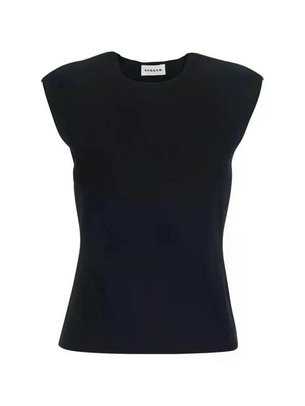 P.a.r.o.s.h Shoulder Pad T-shirt - Black
