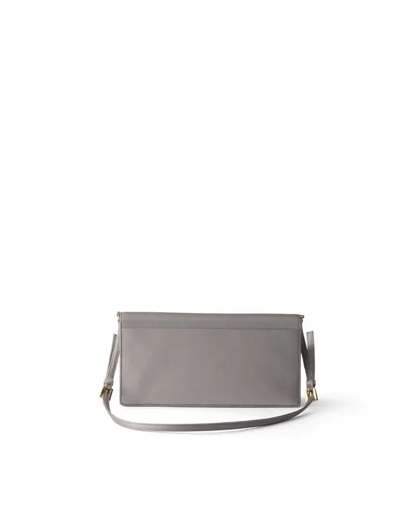 Prada Satin Mini Shoulder Bag - Grey