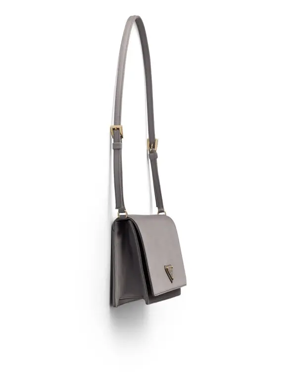 Prada Satin Mini Shoulder Bag - Grey