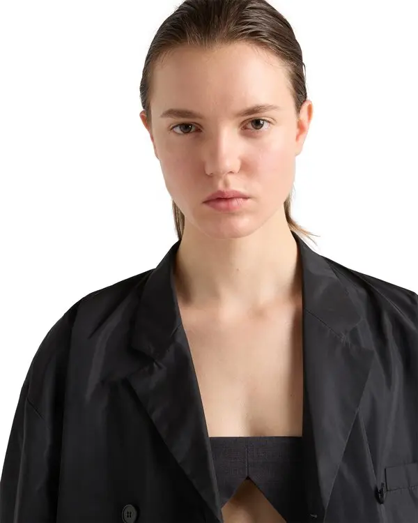 Prada Technical Taffeta Double-breasted Jacket
