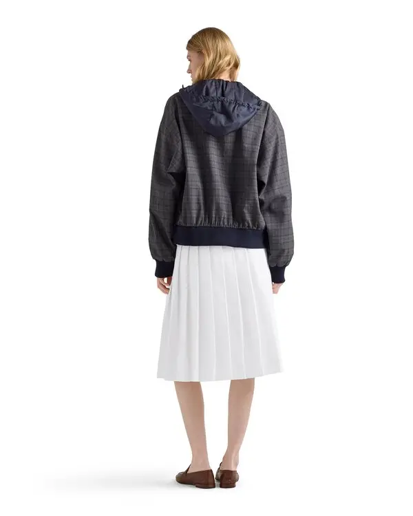 Prada Pleated Poplin Skirt