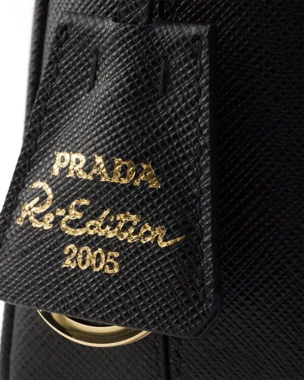 Prada Re-edition 2005 Saffiano Leather Mini-bag - Black
