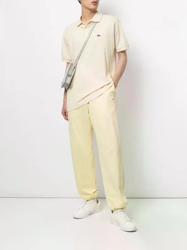 Lacoste Logo-embroidered Polo Shirt - Neutrals