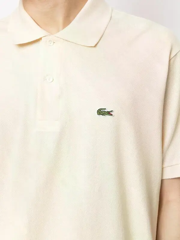 Lacoste Logo-embroidered Polo Shirt - Neutrals