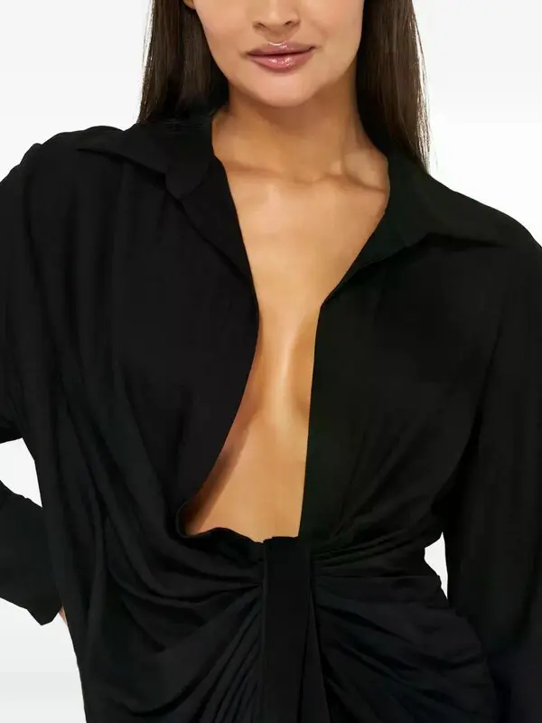 Jacquemus Draped Asymmetric Mini Dress