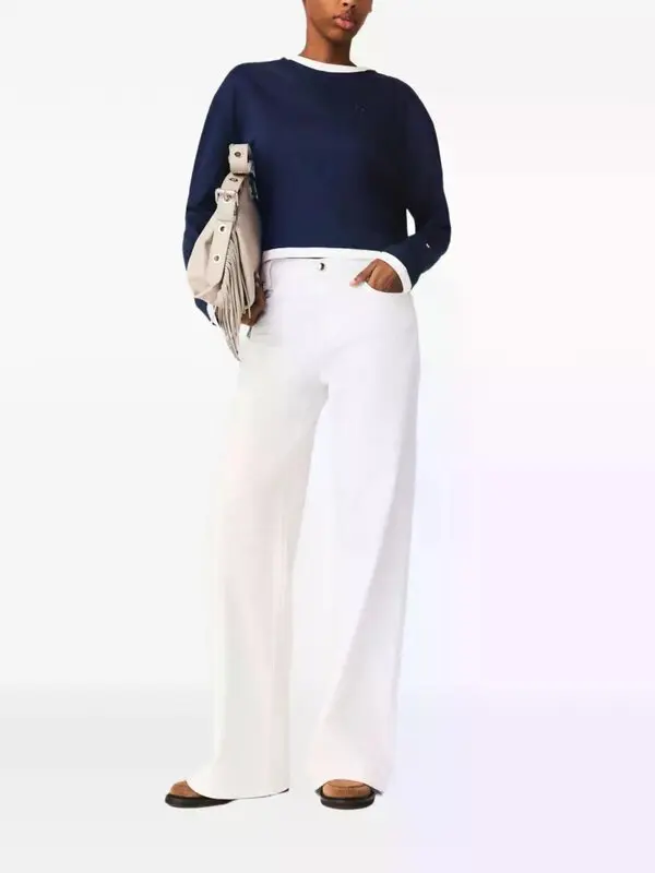 Maje High-waisted Flared Denim Jeans