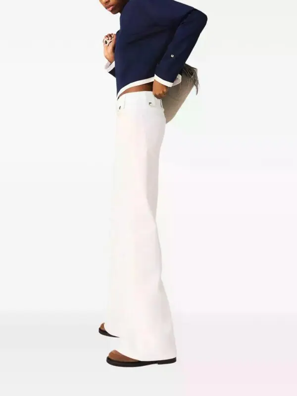 Maje High-waisted Flared Denim Jeans