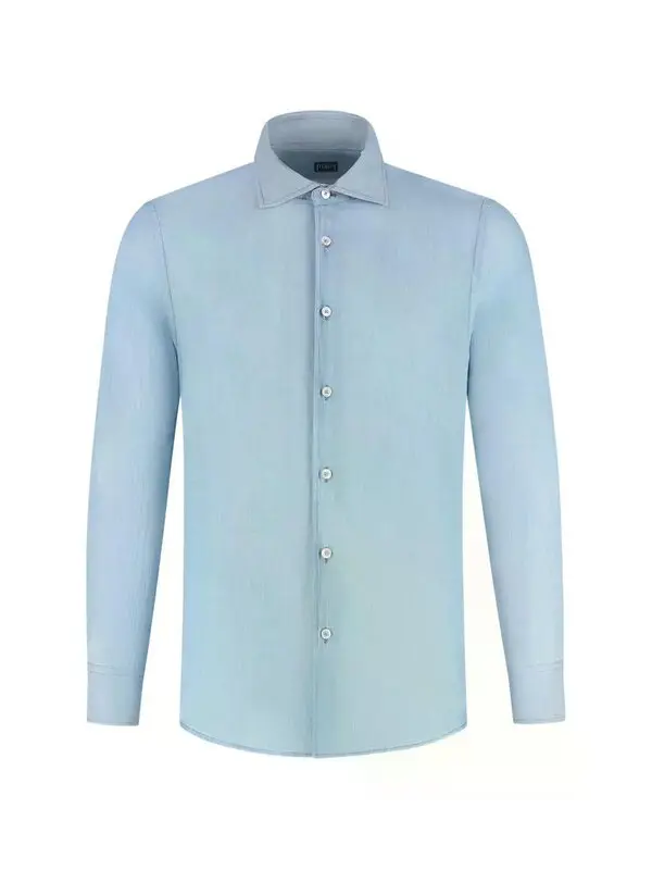 Fedeli Buttoned Shirt - Blue