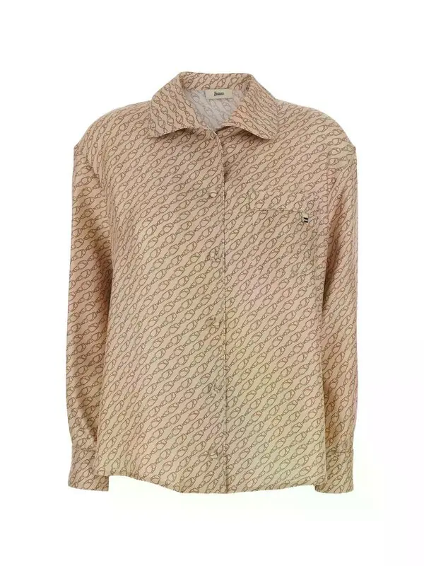 Herno Chain-patterned Shirt - Neutrals