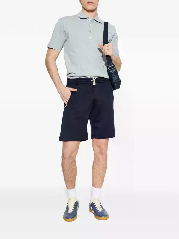 Eleventy Drawstring Track Shorts - Blue