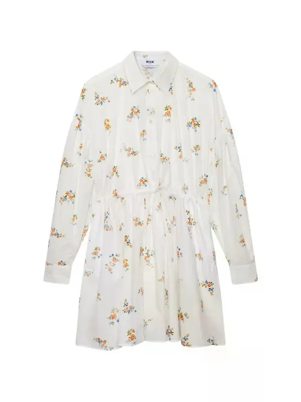 MSGM Floral-print Mini Dress