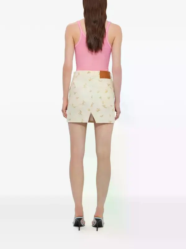 MSGM Floral-print Mini Skirt