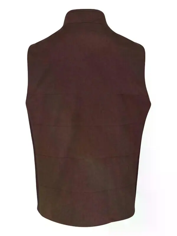 MAURIZIO BALDASSARI Zip-up Gilet - Brown