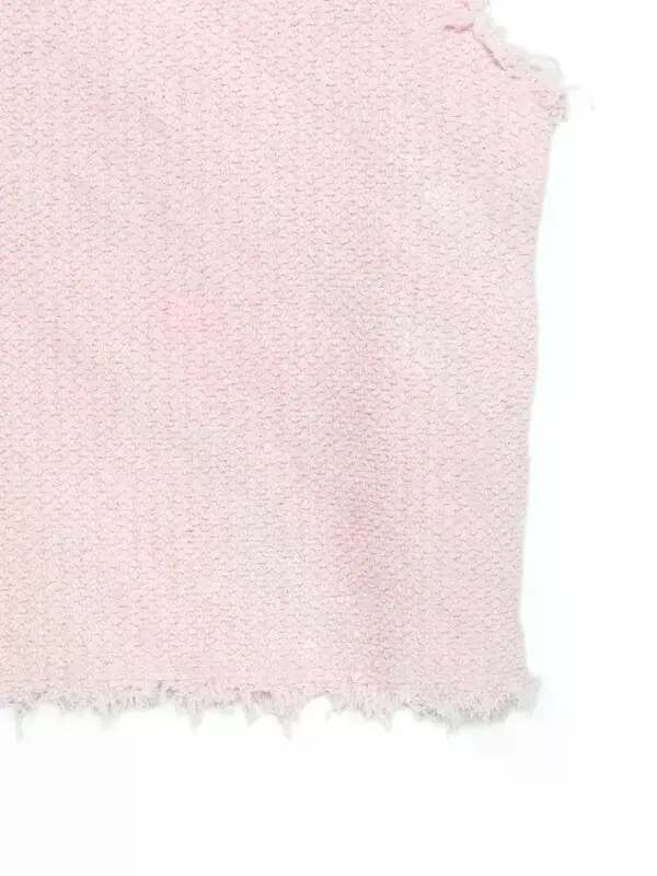 JIL SANDER Frayed Sleeveless Top