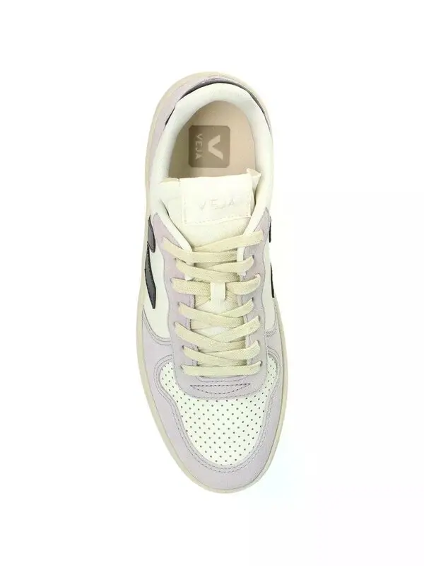 VEJA V-10 Panelled Sneakers - White