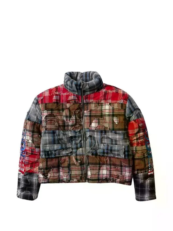 WHO DECIDES WAR Patchwork Jacket - Red