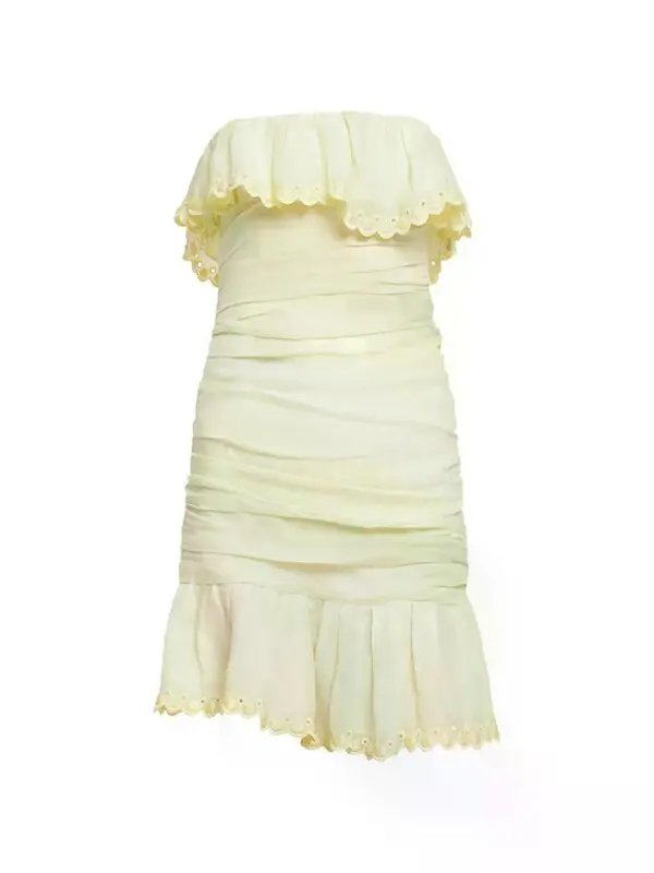 Isabel Marant Étoile Strapless Ruffled Mini Dress