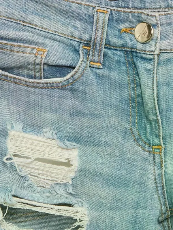 Elisabetta Franchi Distressed Jeans