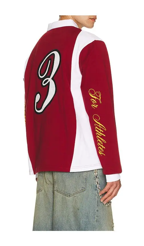 RYOKO RAIN Rugby Long Sleeve Polo
