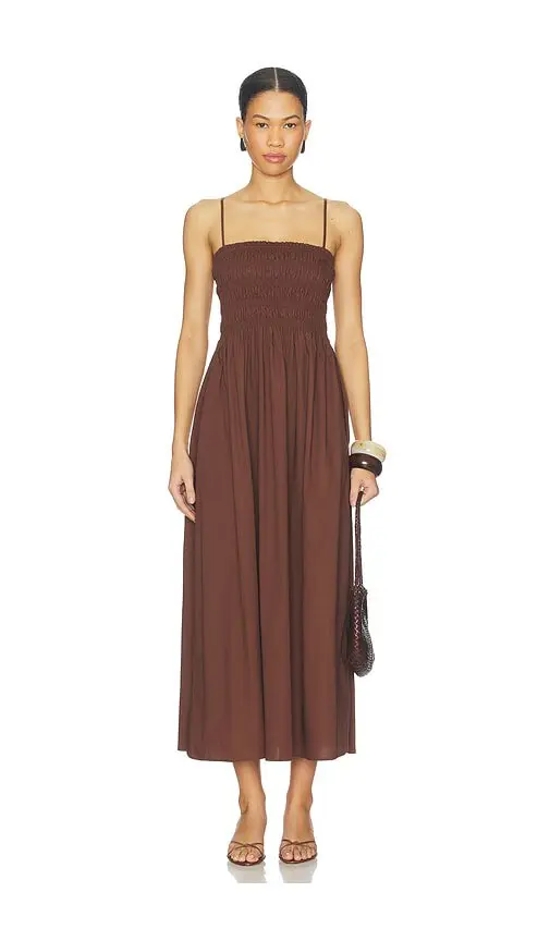 PISTOLA Bianca Shirred Bodice Dress - Bruna