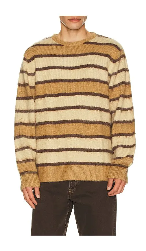 RHYTHM Mohair Striped Knit Sweater