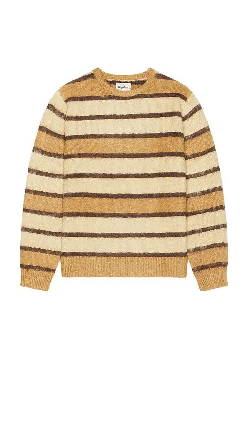 RHYTHM Mohair Striped Knit Sweater