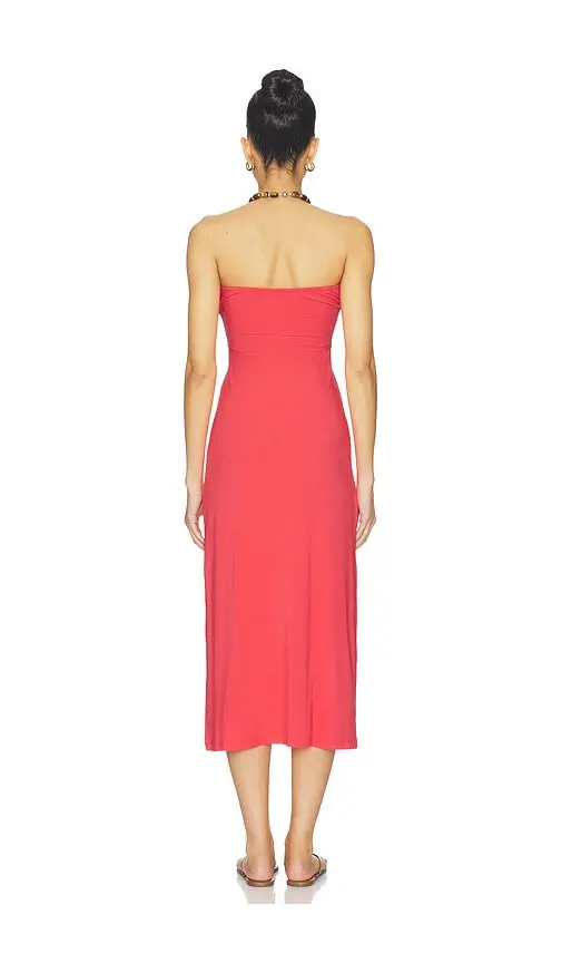 L*Space Strapless Knotted Midi Dress - Pout
