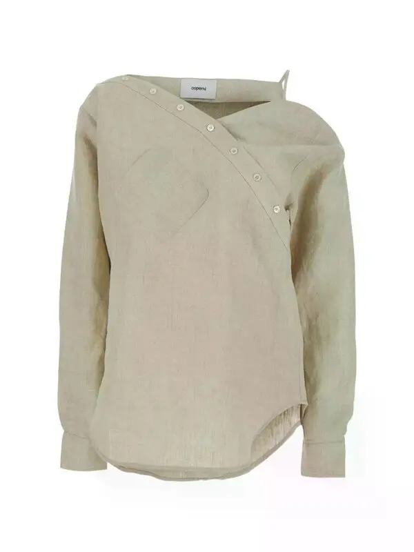 Coperni Heart One-shoulder Blouse