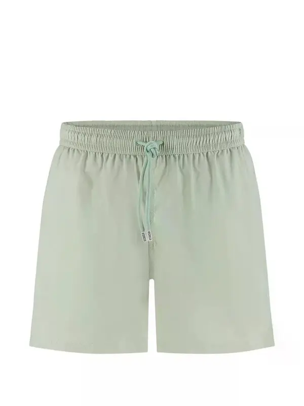 Fedeli Drawstring-waist Swim Shorts - Green