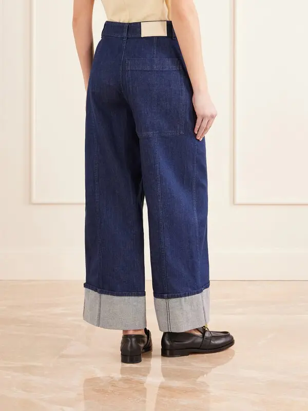 Another Tomorrow High-rise Wide-leg Jeans