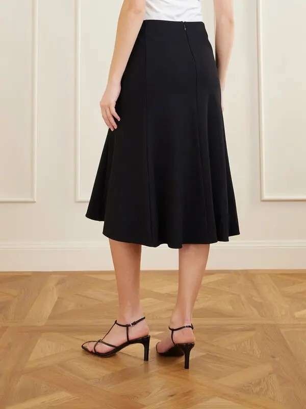 JIL SANDER Crepe Midi Skirt