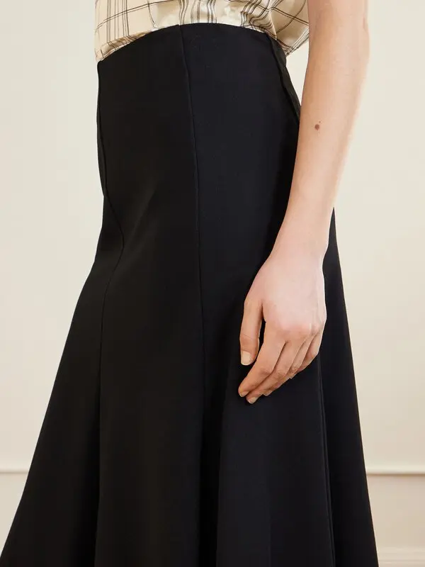 JIL SANDER Crepe Midi Skirt