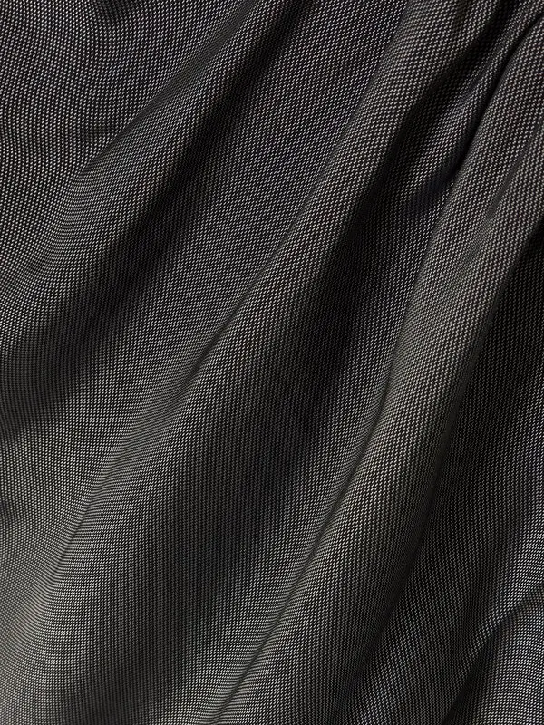 KALLMEYER Penny Draped Satin Top - Gray