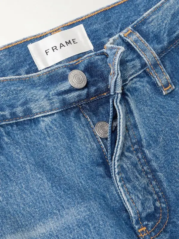 FRAME The Drop Mid-rise Straight-leg Jeans