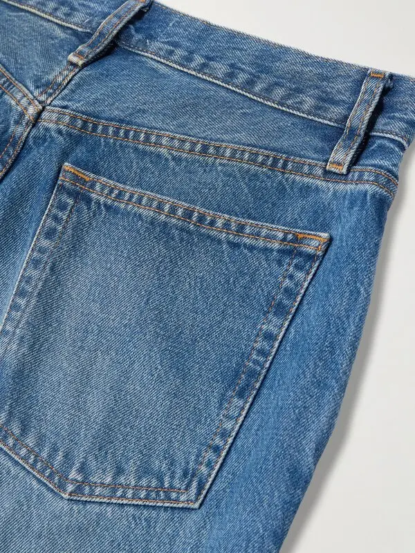 FRAME The Drop Mid-rise Straight-leg Jeans