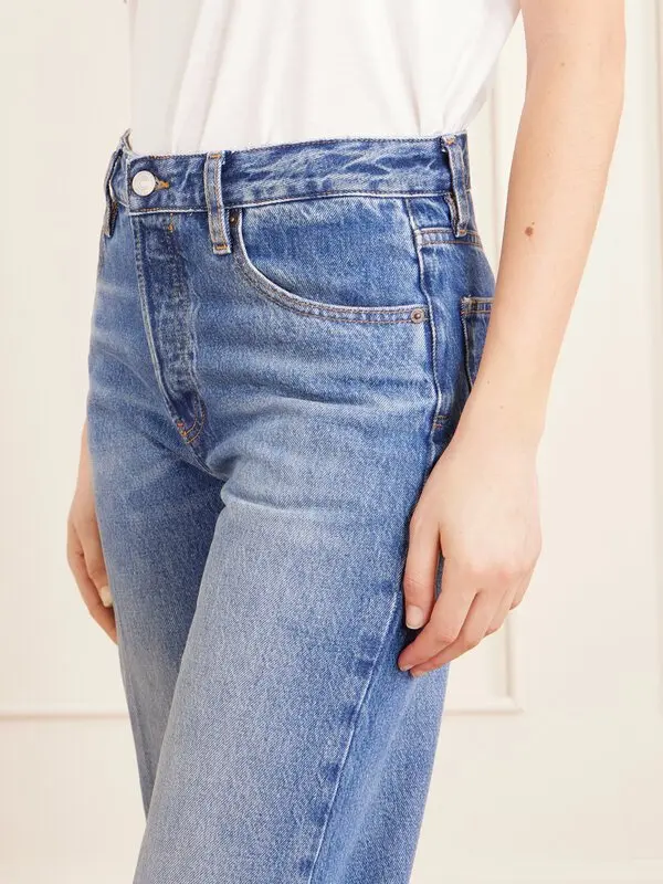 FRAME Essential Recycled Mid-rise Straight-leg Jeans