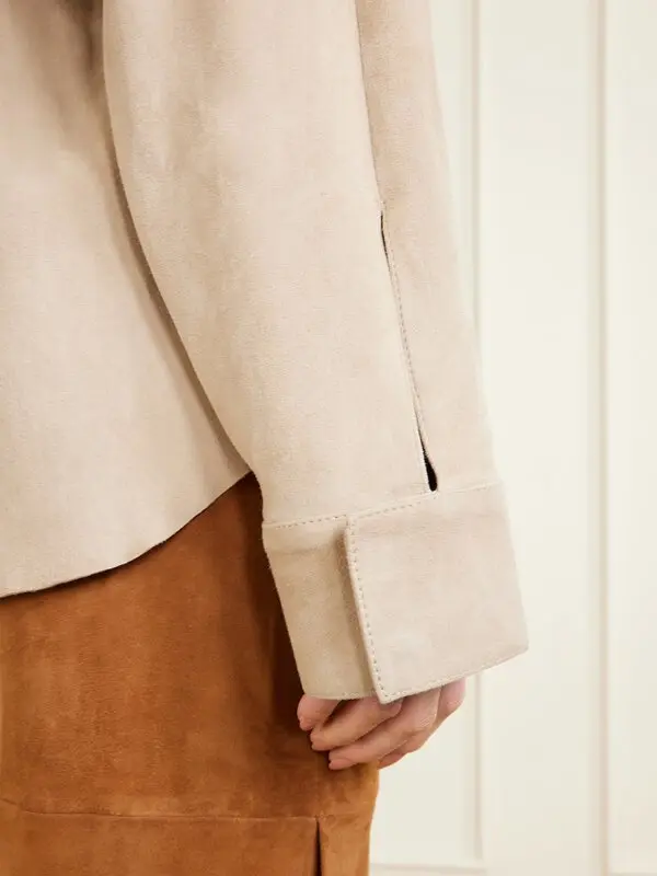 Stouls Simone Suede Shirt - Neutrals