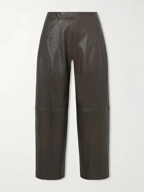 Stouls Bugsy Paneled Leather Tapered Pants