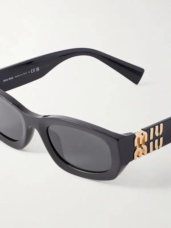 Miu Miu Glimpse Cat-eye Sunglasses - Black