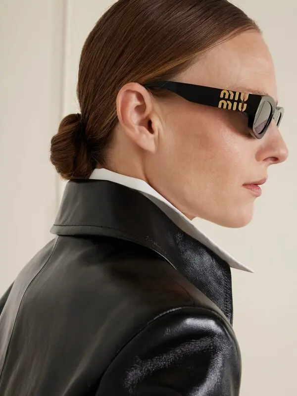 Miu Miu Glimpse Cat-eye Sunglasses - Black